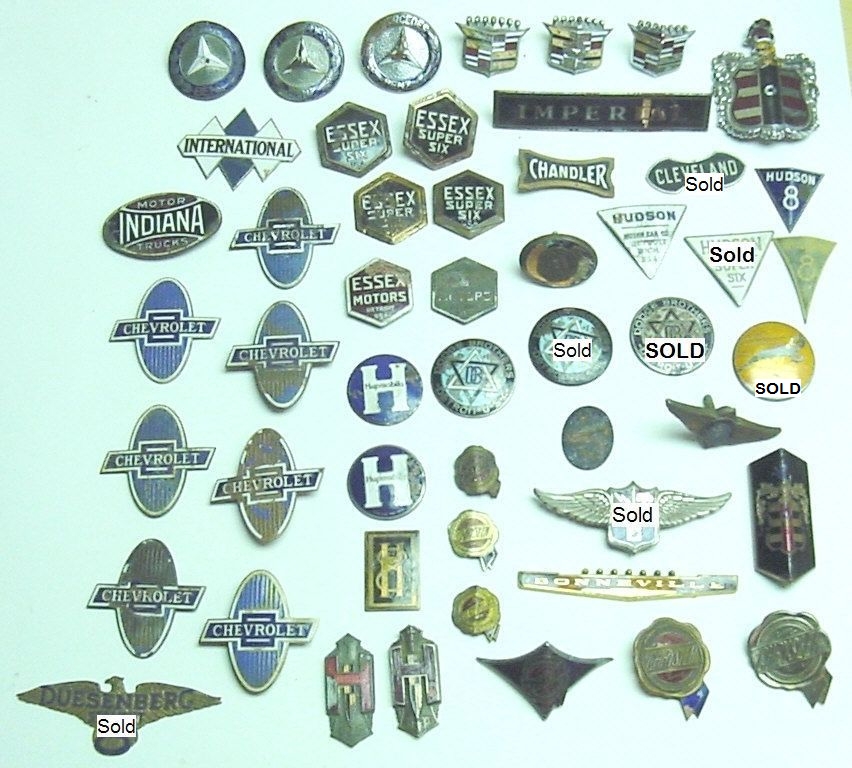 Unrestored Emblems In Stock